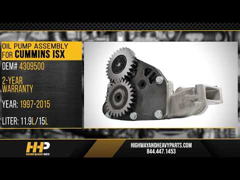 Cummins ISX Single Cam, ISX Dual Cam Oil Pump Assembly, New (2881757)