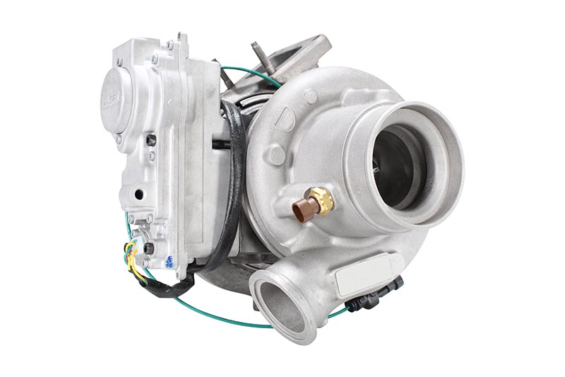 Cummins ISX Long Turbocharger with Actuator, Remanufactured (5357368)